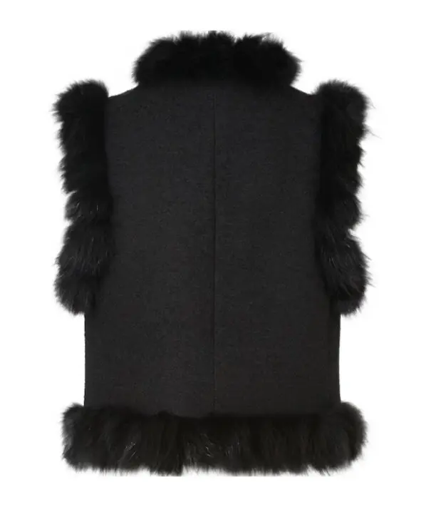 Fendi Wool And Fox Fur Gilet