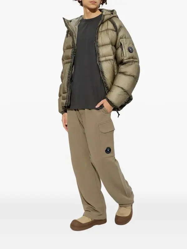C.P. COMPANY Quilted Hooded Down Jacket