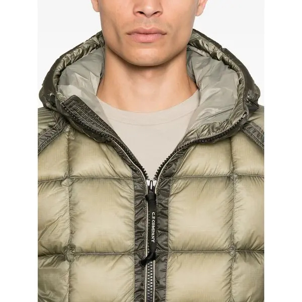 C.P. COMPANY Quilted Hooded Down Jacket