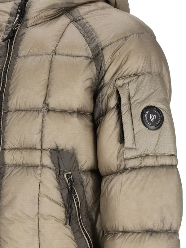 C.P. COMPANY Quilted Hooded Down Jacket