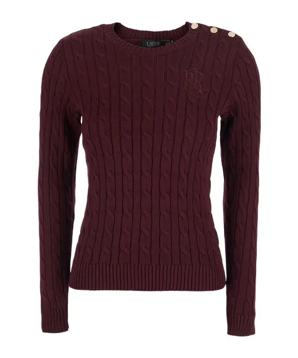 Ralph Lauren Cable Logo Knitted Sweater - No