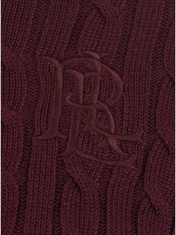 Ralph Lauren Buttoned-shoulder Cable-knit Sweater