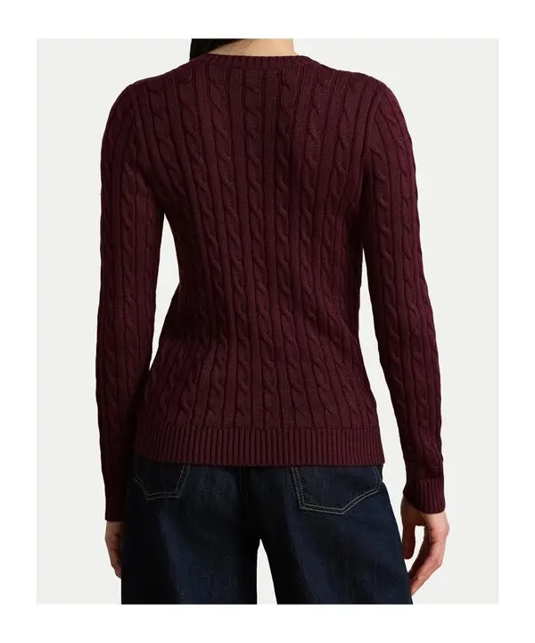 Ralph Lauren Buttoned-shoulder Cable-knit Sweater