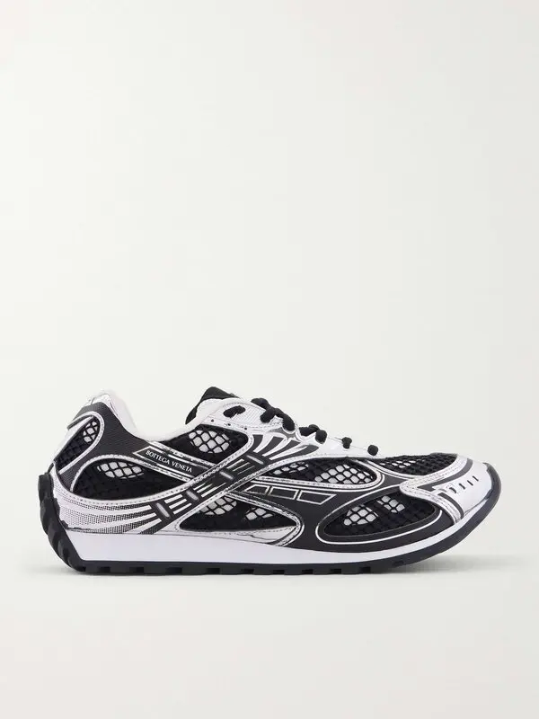 Bottega Veneta Orbit Metallic Mesh Sneakers