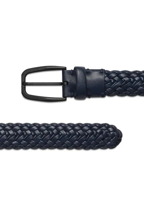 Zegna Braided Leather Belt
