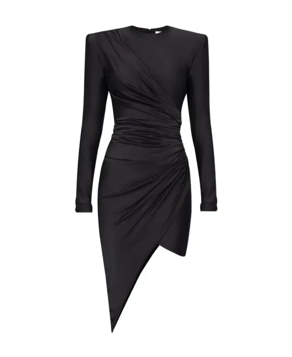 Alexandre Vauthier Asymmetrical Crewneck Mini Dress