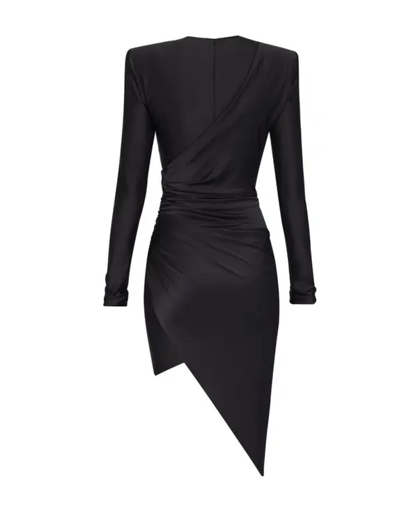 Alexandre Vauthier Asymmetrical Crewneck Mini Dress