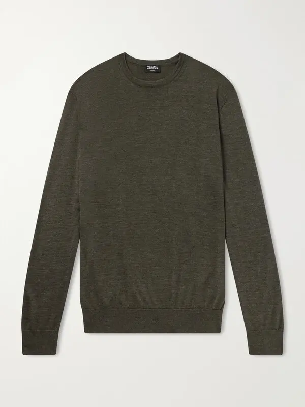 Zegna Cashmere And Silk-blend Sweater