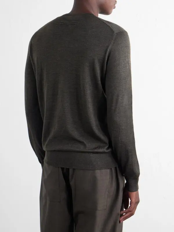 Zegna Cashmere And Silk-blend Sweater