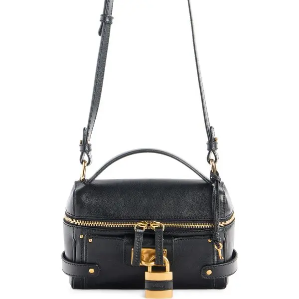 Chloé Paddington Leather Crossbody Bag - Black