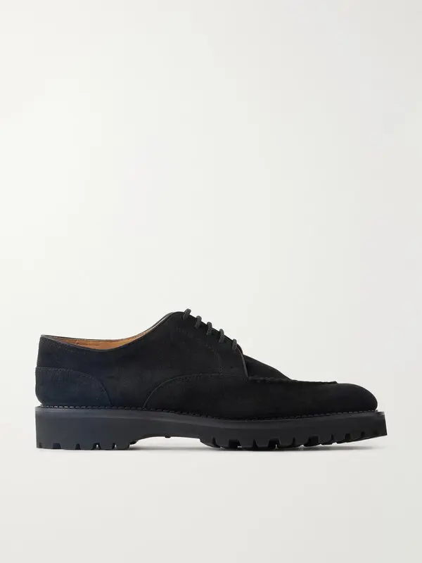 John Lobb Land Suede Derby Shoes