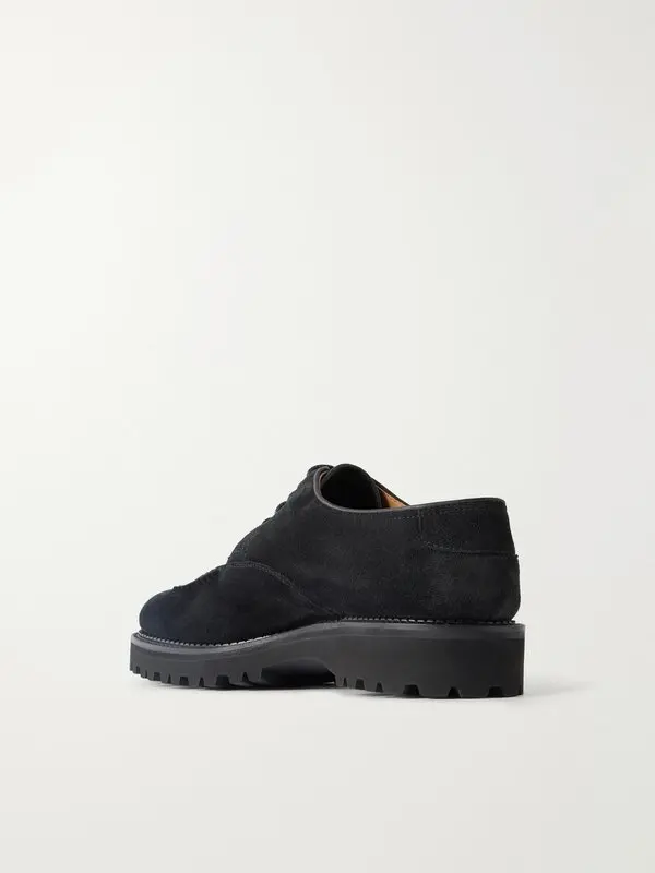 John Lobb Land Suede Derby Shoes