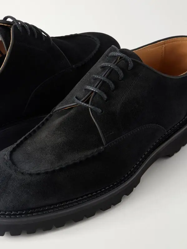 John Lobb Land Suede Derby Shoes