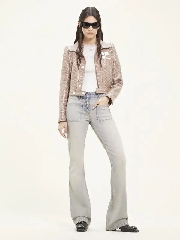 COURREGES Courrèges Checked Vinyl Jacket