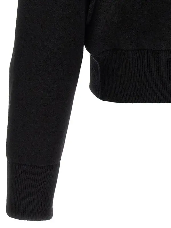 Fendi Zip-up Hooded Sweatshirt - Black