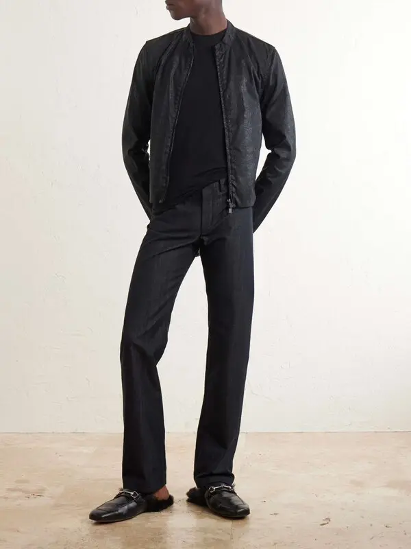 Gucci Slim-leg Cotton-blend Twill Trousers