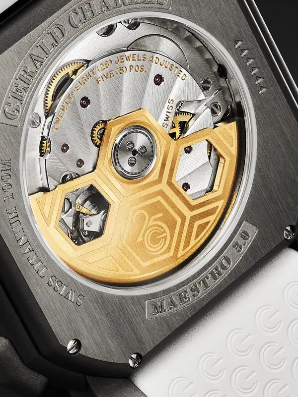 GERALD CHARLES Maestro 3.0 Automatic Chronograph Darkblast® Titanium Watch, Ref. Gc3.0-tnsb-06cp-rspn