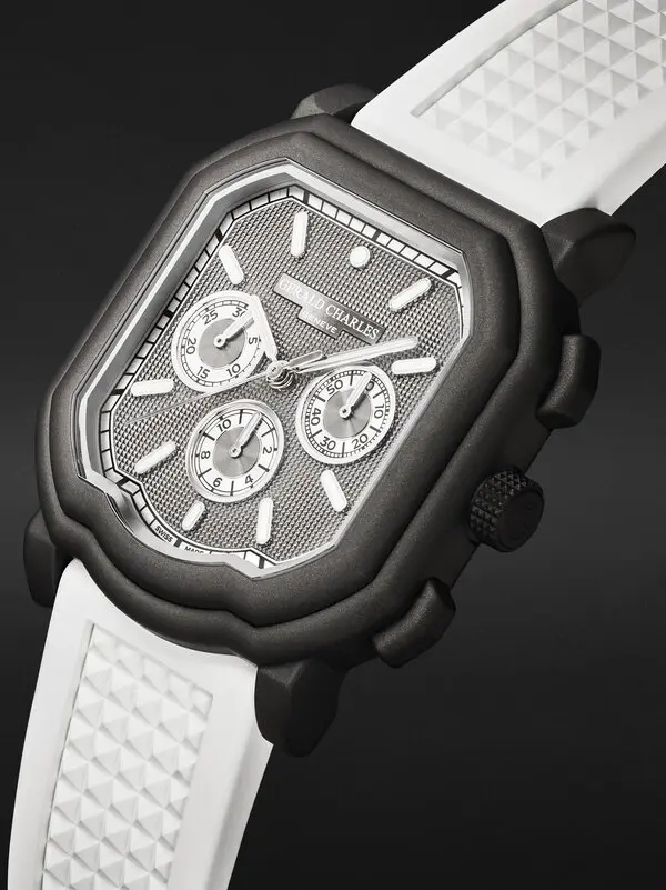 GERALD CHARLES Maestro 3.0 Automatic Chronograph Darkblast® Titanium Watch, Ref. Gc3.0-tnsb-06cp-rspn