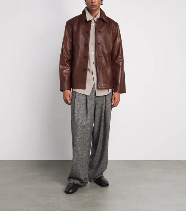 Studio Nicholson Landau Leather Jacket