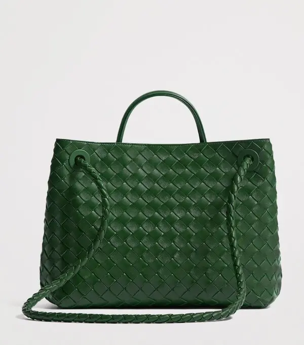 Bottega Veneta Leather Andiamo Top-handle Bag - Green