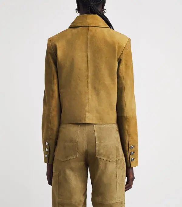 Altuzarra Suede Astley Jacket - Brown