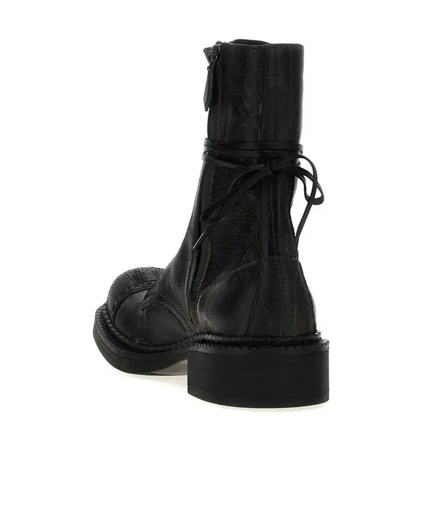 Miu Miu Lace-up Leather Boots
