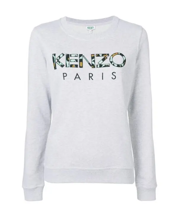 Kenzo Gray Logo Pullover