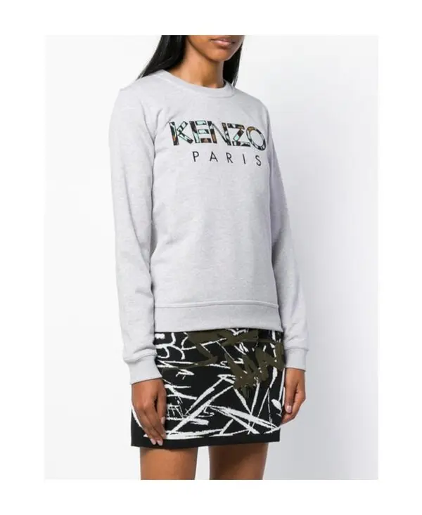 Kenzo Gray Logo Pullover