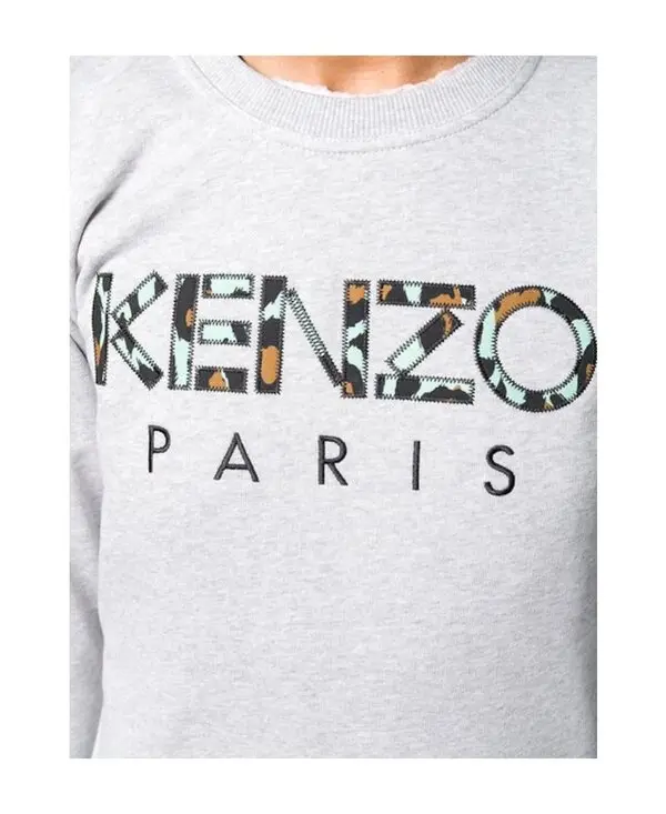 Kenzo Gray Logo Pullover