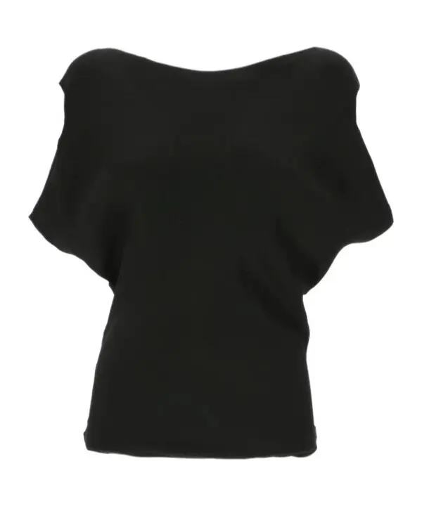 Loro Piana Draped Neck Sleeveless Blouse - Black