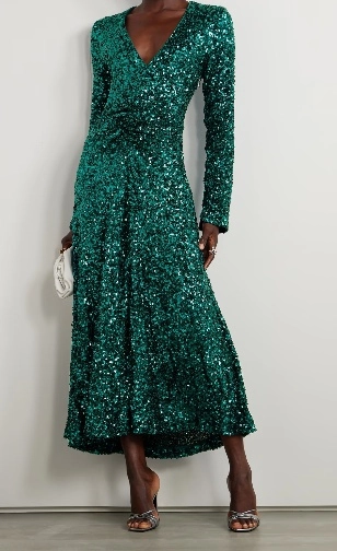 ROTATE BY BIRGER CHRISTENSEN Sierra Sequined Stretch Dress