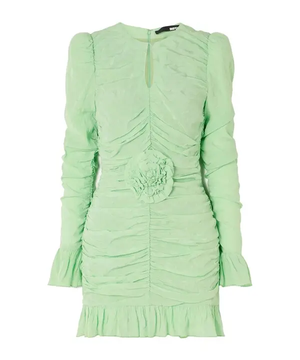 ROTATE BY BIRGER CHRISTENSEN Satin-jacquard Mini Dress