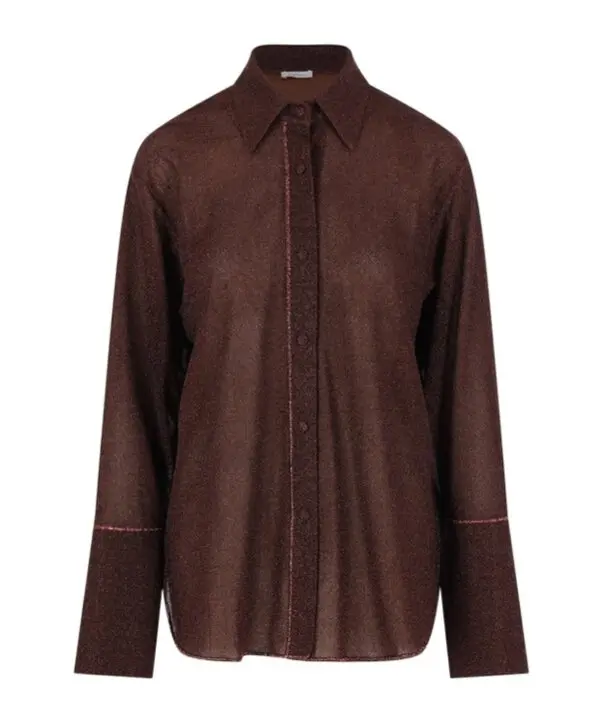 Oseree Oversized Sequin Knit Top