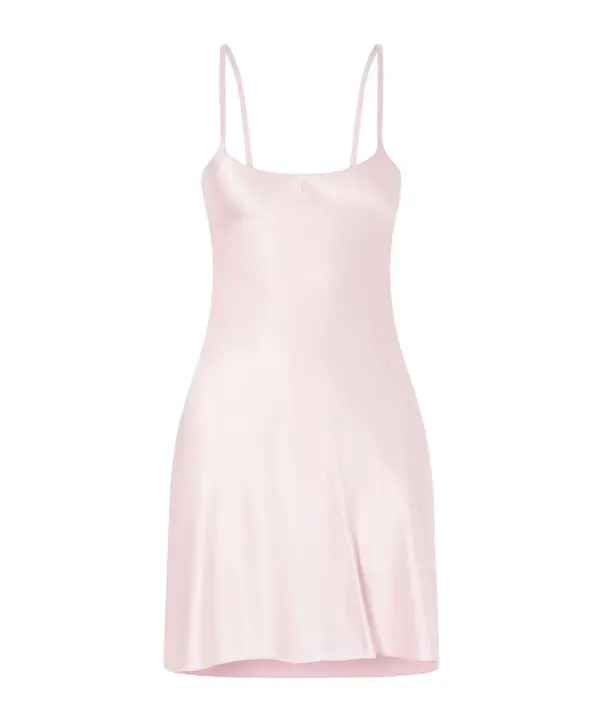 COURREGES Silk-satin Mini Dress