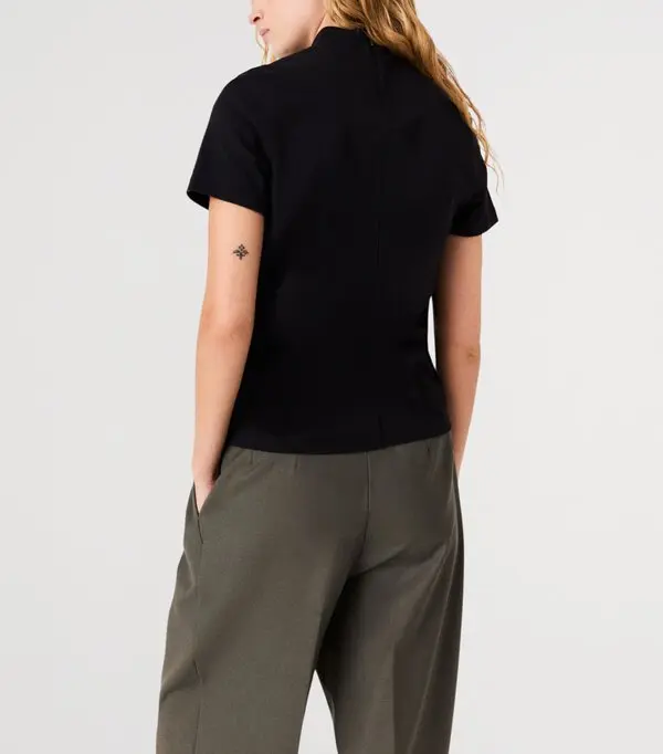 Maje Cotton Back-zip T-shirt