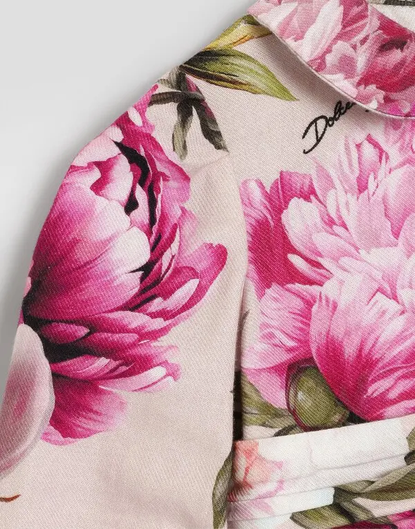 Dolce & Gabbana Floral-print Pleated Dress