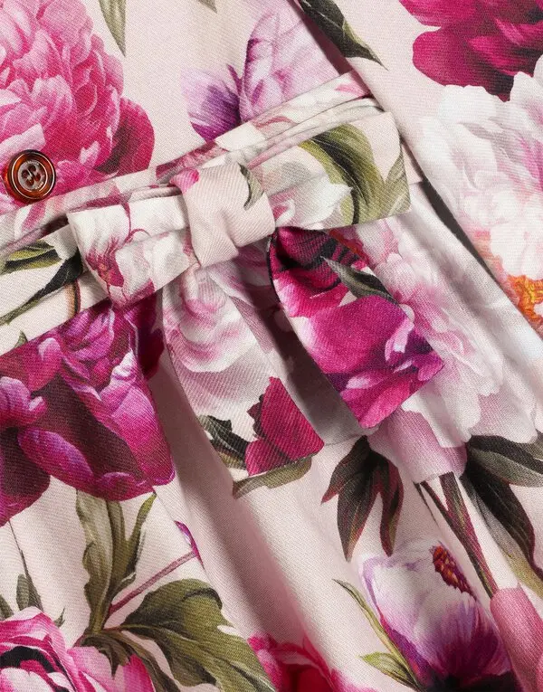 Dolce & Gabbana Floral-print Pleated Dress
