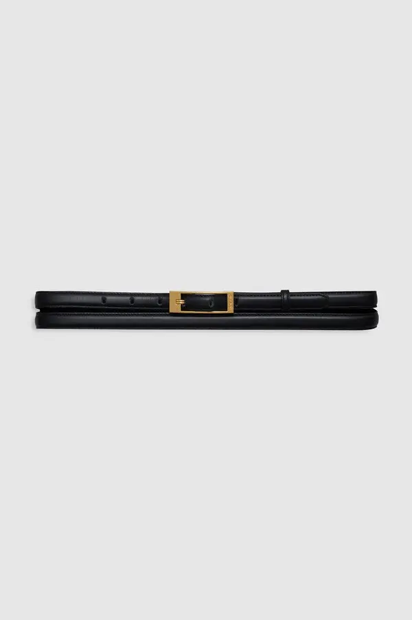 ANINE BING Double Elly Belt Smooth Leather