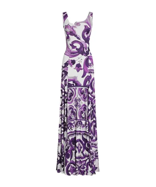 Dolce & Gabbana Maiolica-print Midi Dress
