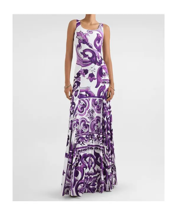Dolce & Gabbana Maiolica-print Midi Dress