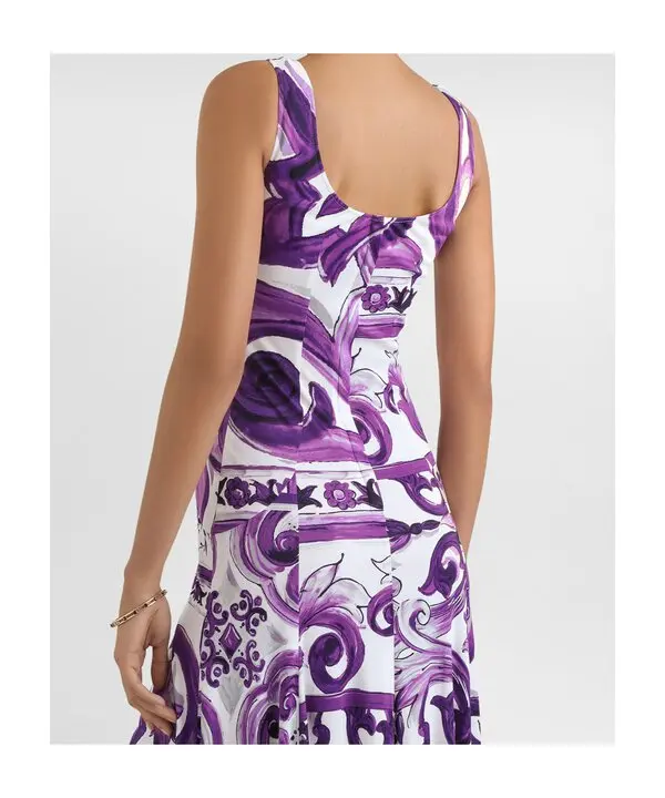 Dolce & Gabbana Maiolica-print Midi Dress