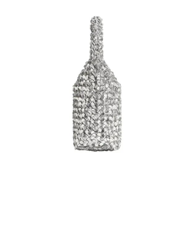 Bottega Veneta Small Intreccio Laminated Bucket Bag
