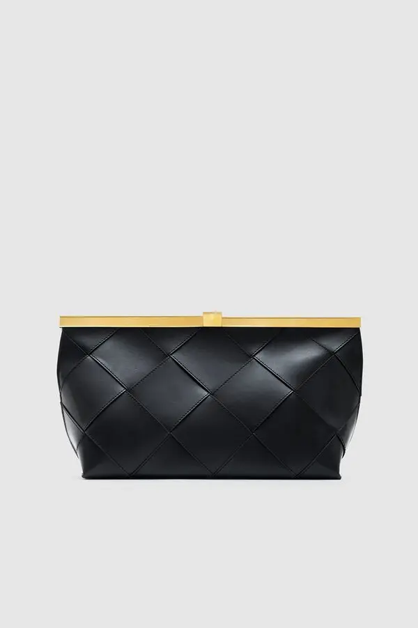 ANINE BING Anine Clutch Braided Leather