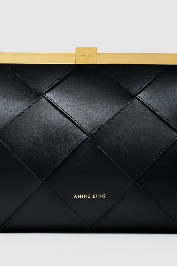 ANINE BING Anine Clutch Braided Leather