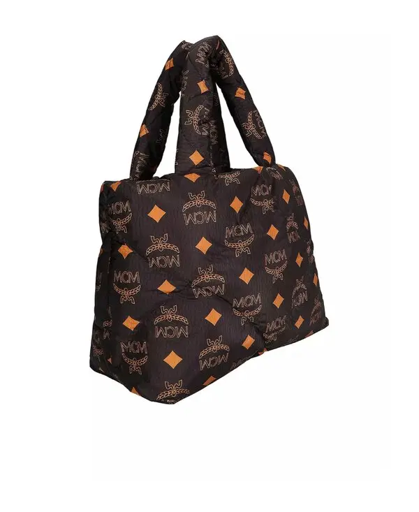 Mcm Monogram Printed Padded Tote Bag
