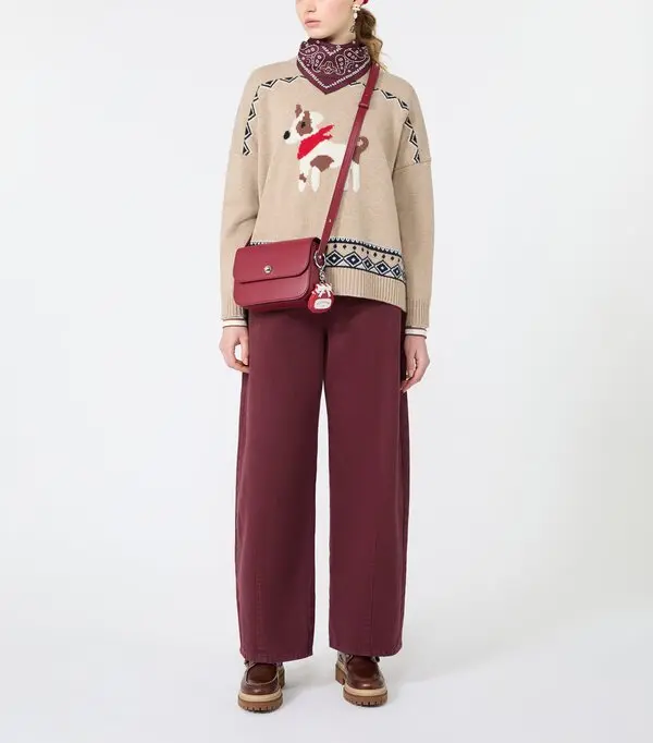 Max Mara Virgin Wool Dog Sweater