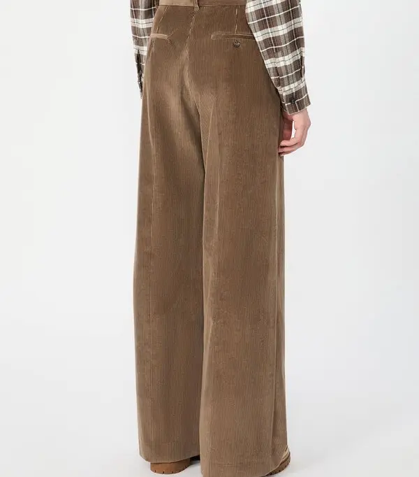 Max Mara Corduroy Wide-leg Trousers