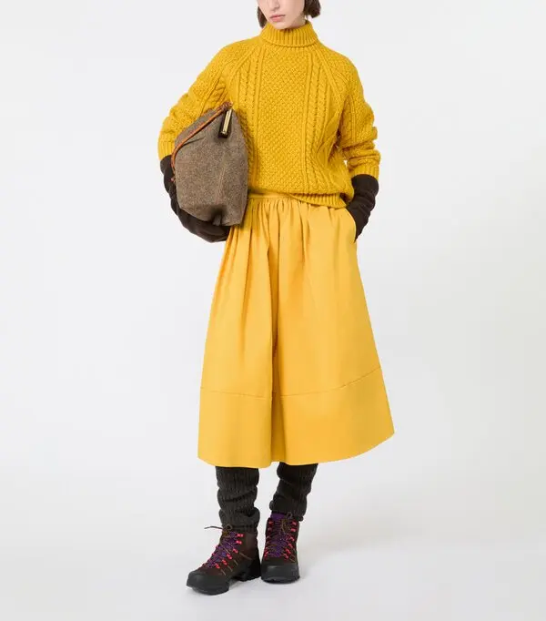 Max Mara Stretch-cotton Midi Skirt
