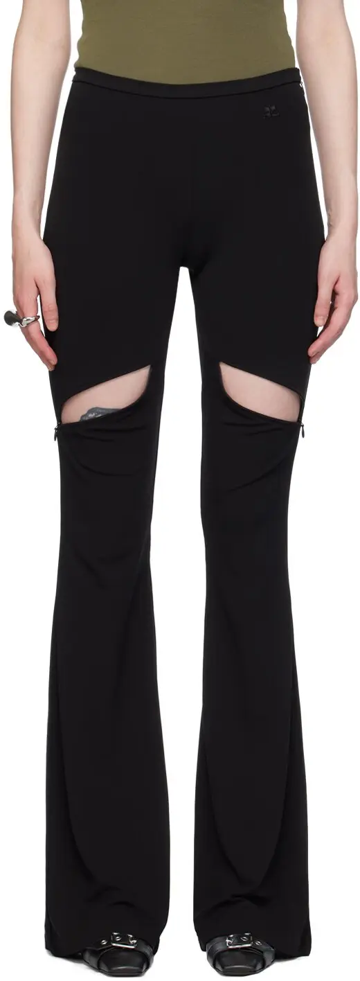COURREGES Courrèges Ellipse Crepe Jersey Bootcut Pants