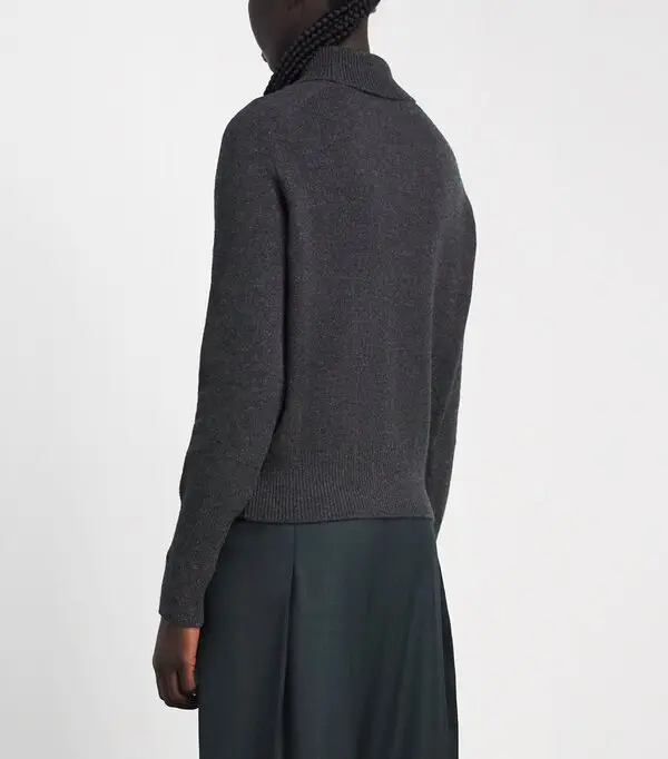 Victoria Beckham Merino Wool Marie Sweater - Grey